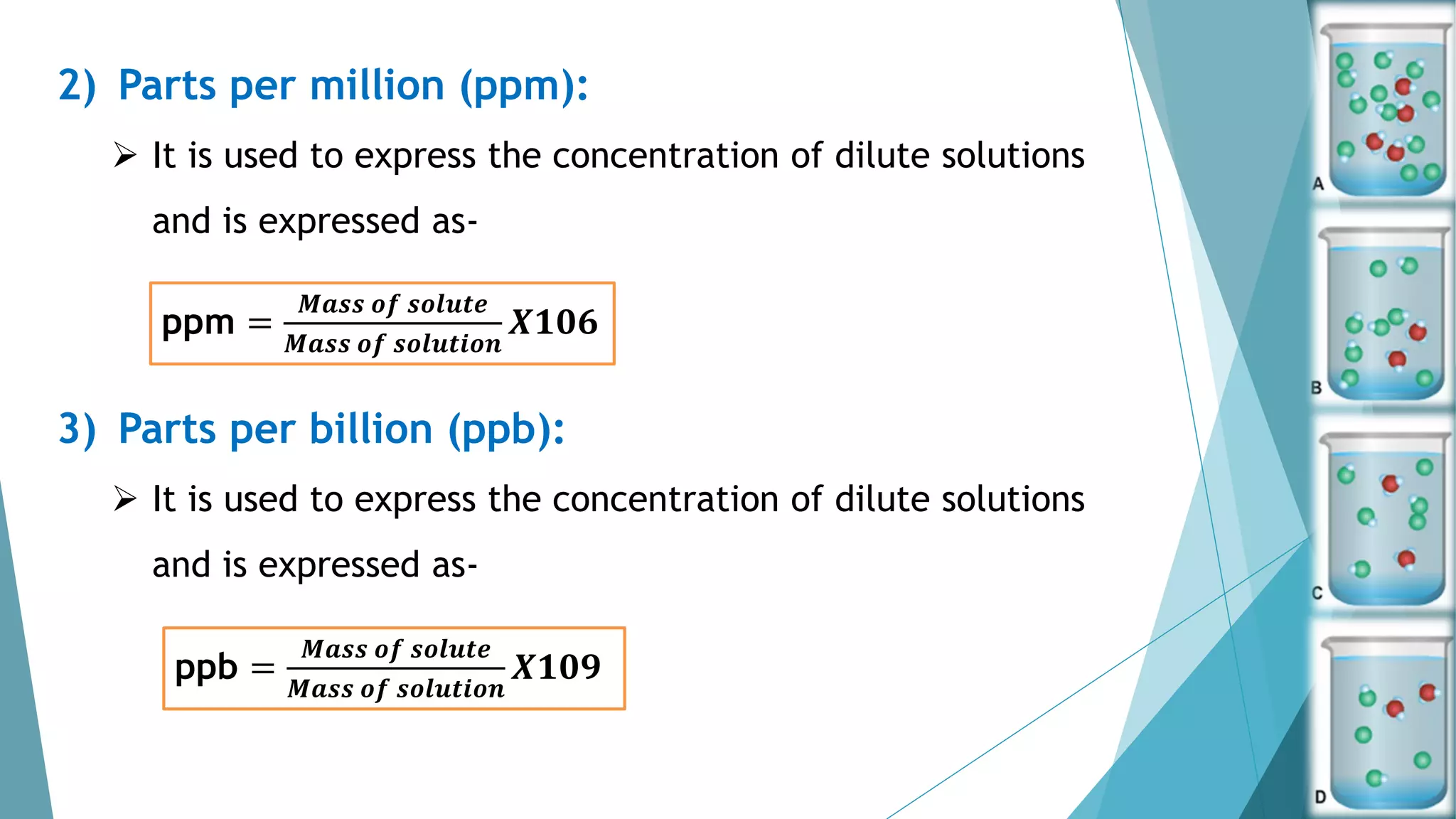 Methods of expressing concentration | PDF