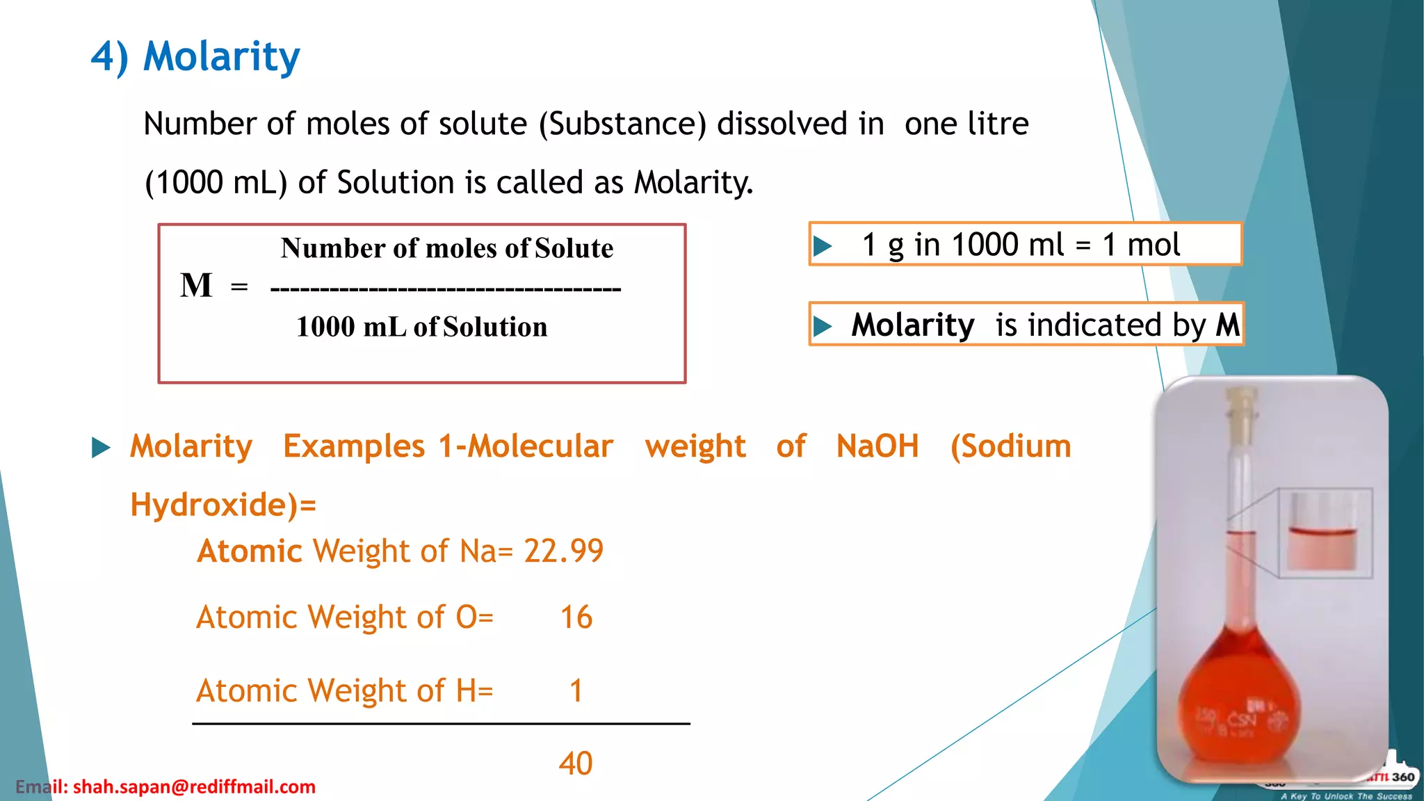 Methods of expressing concentration | PDF