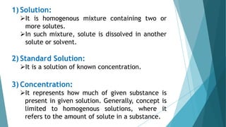 Methods of expressing concentration | PDF | Chemistry | Science