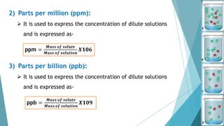 Methods of expressing concentration | PDF