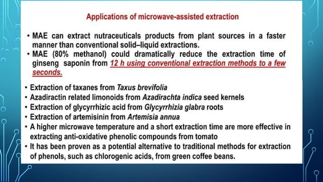 CONVENTIONAL AND MODERN METHODS OF EXTRACTION.pptx