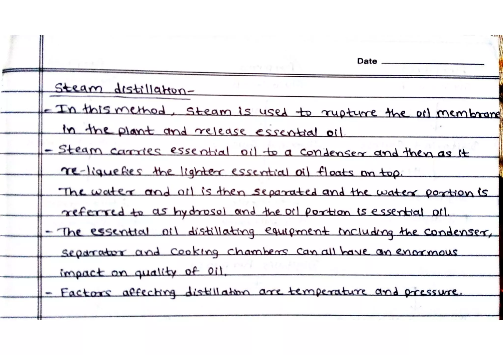 Methods Of Extraction Of Volatile Oil Pdf