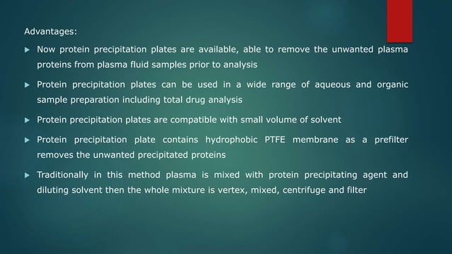 methods of extraction protein precipitation method.pptx | Chemistry ...