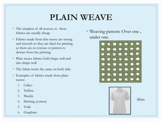 Methods of Fabric Construction | PPTX