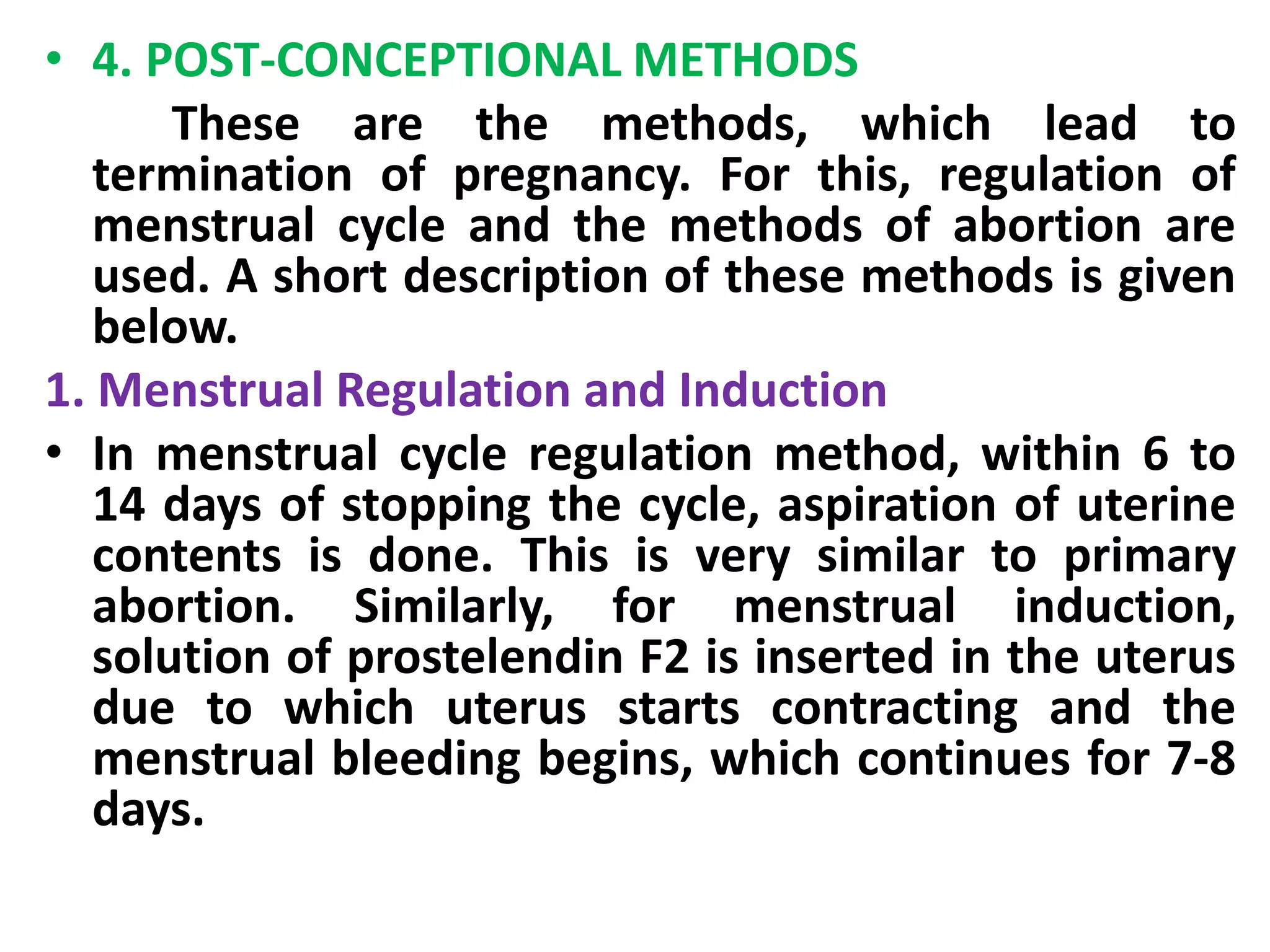 Methods of family planning | PPTX