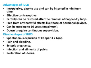 Methods of family planning | PPTX
