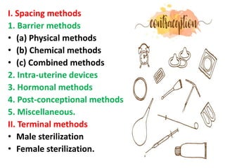 Methods of family planning | PPTX
