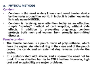 Methods of family planning | PPTX