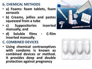 Methods of family planning | PPTX