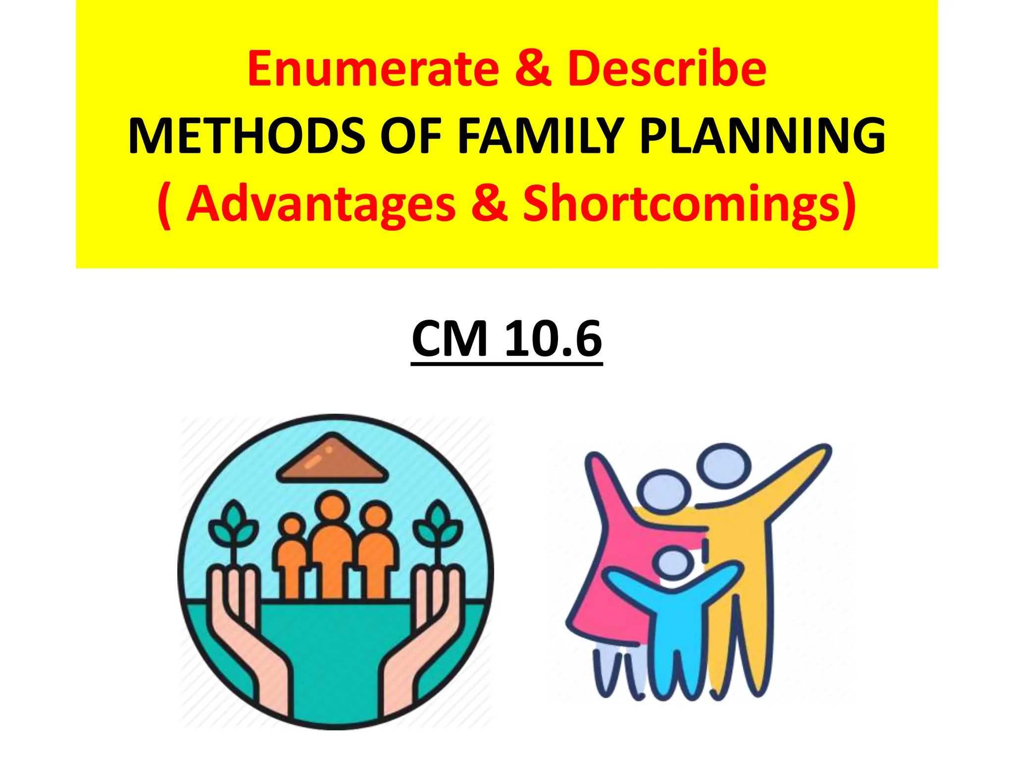 Methods of Family Planning as per National Family Welfare Programme | PPTX