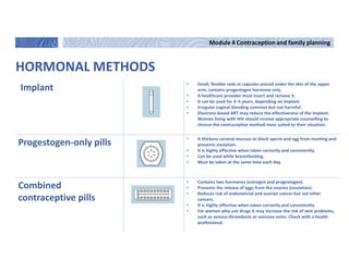 Methods of Family Planning as per National Family Welfare Programme | PPTX