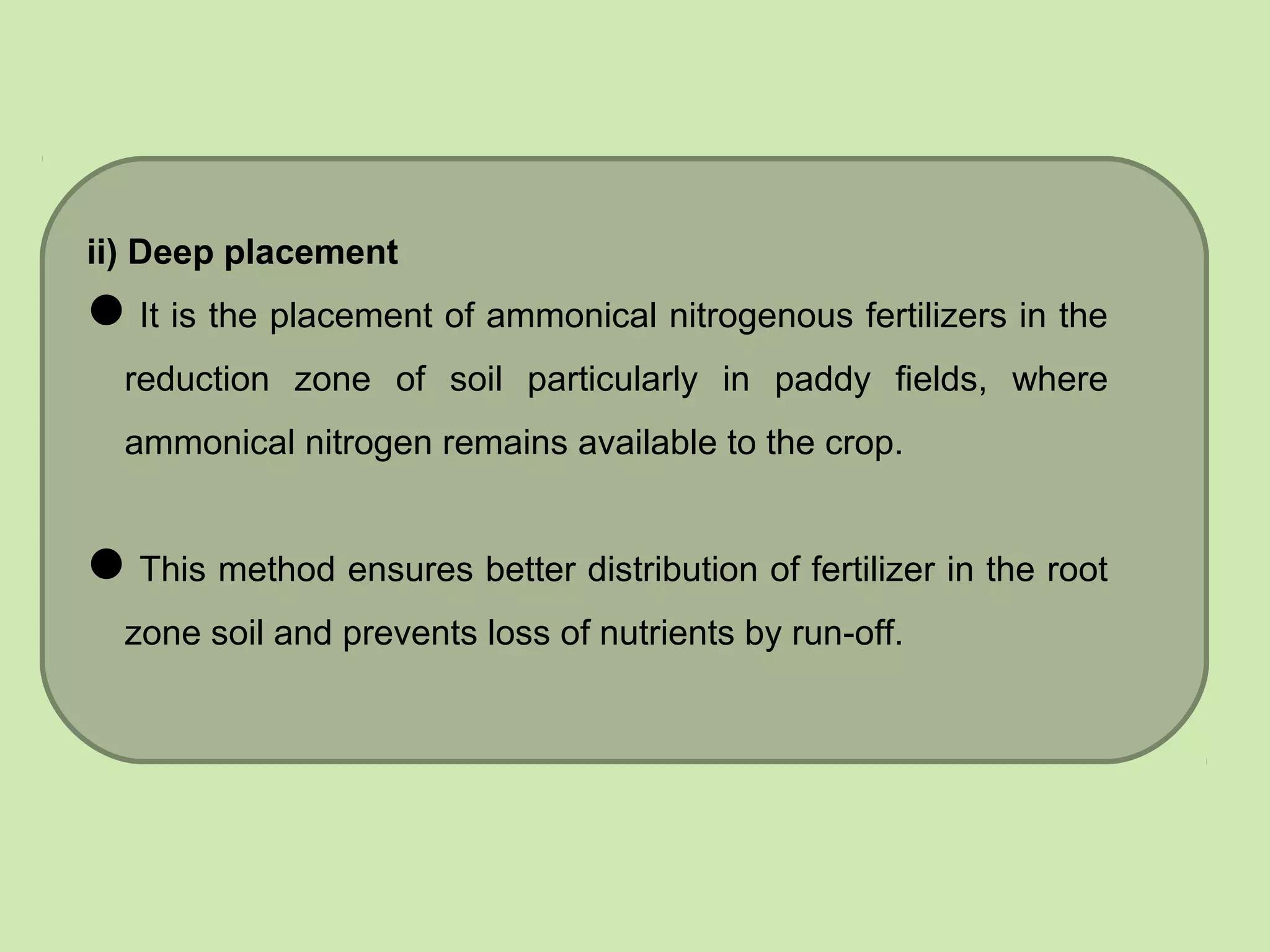 Methods of fertilizer application | PPT