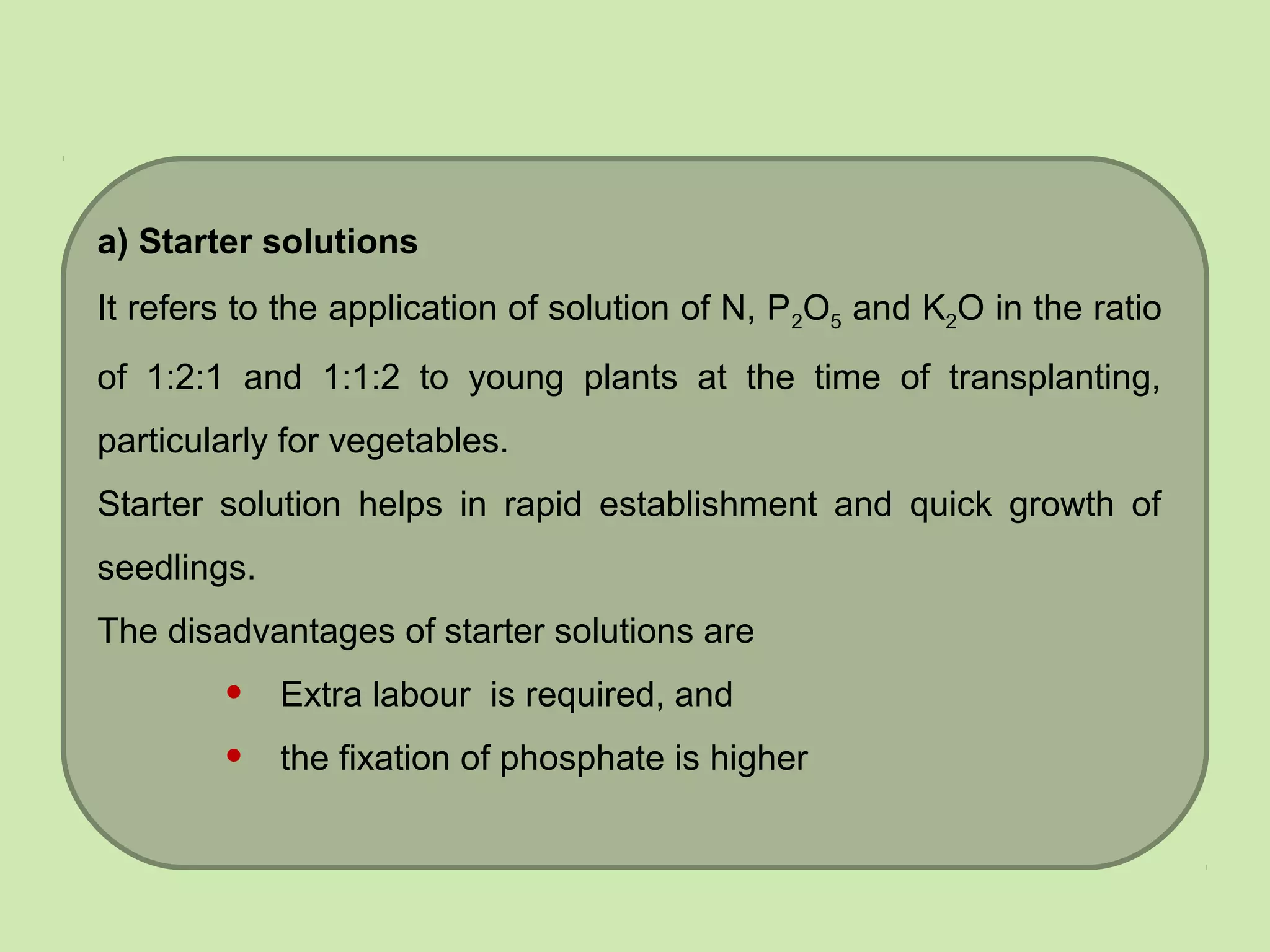 Methods of fertilizer application | PPT