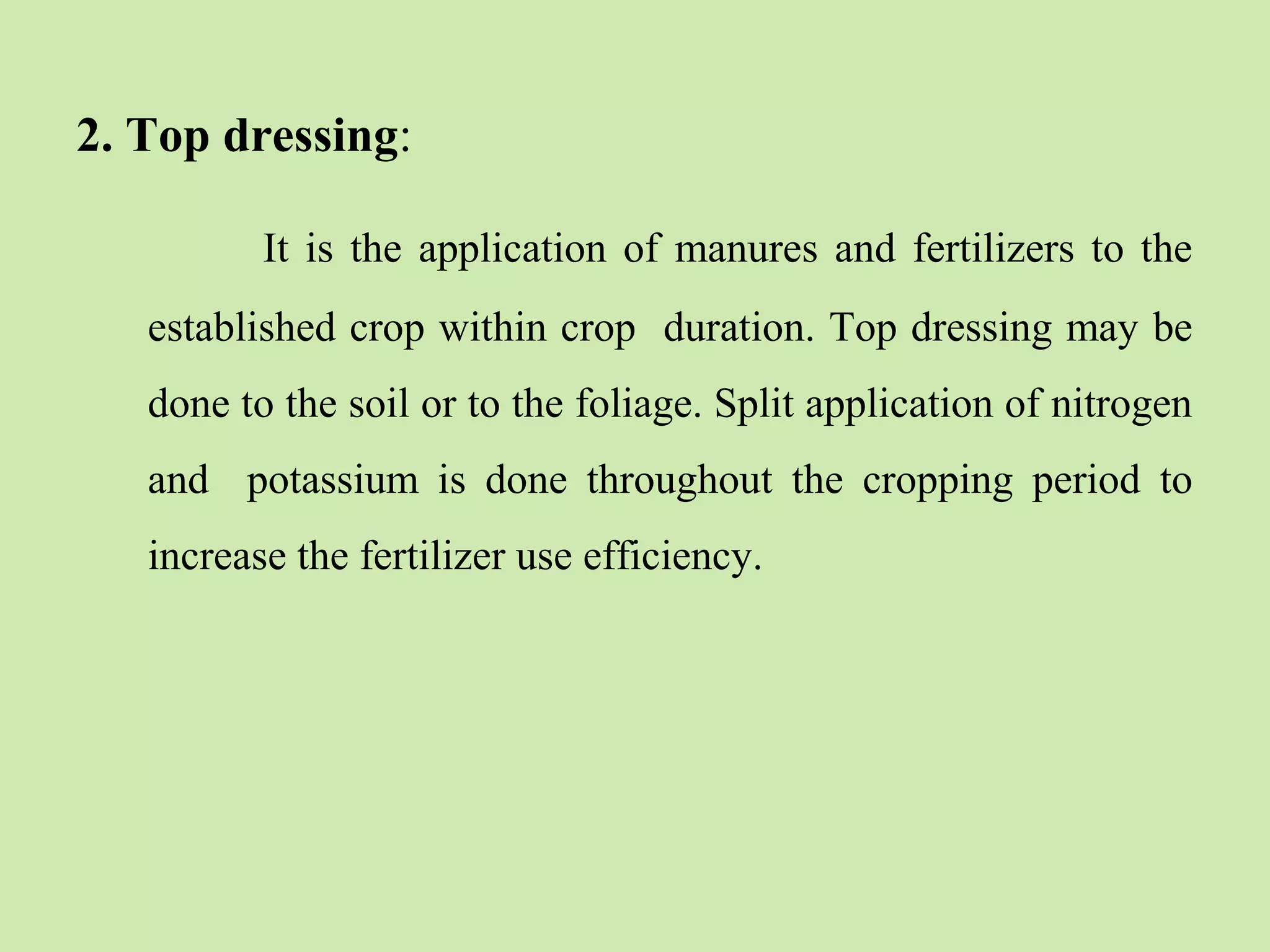 Methods of fertilizer application | PPT