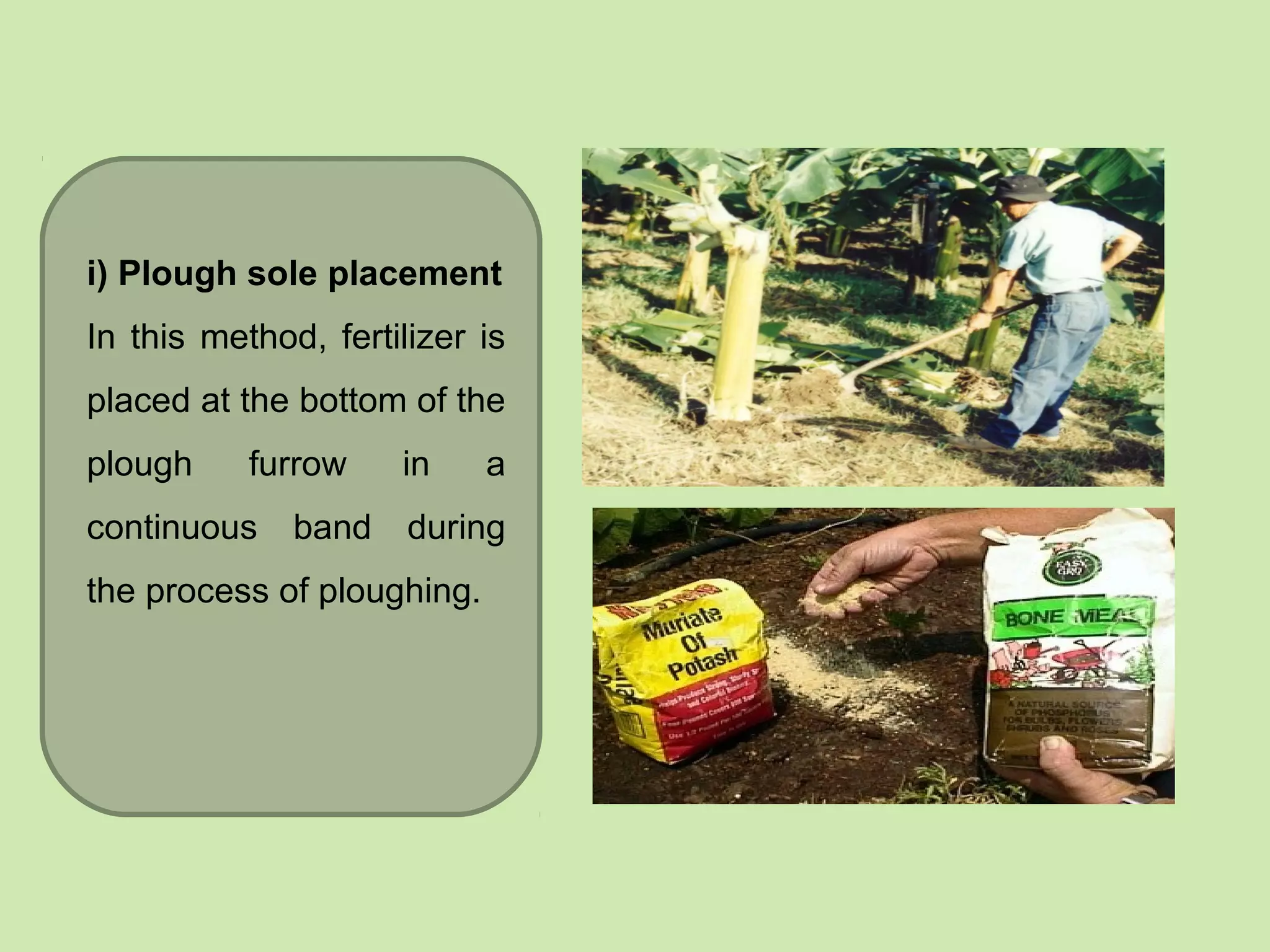 Methods of fertilizer application | PPT
