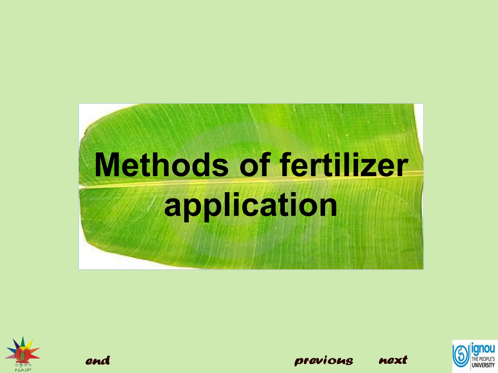 Methods of Fertilizer Application new_0.ppt