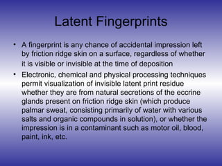 Methods Of Fingerprinting: Chris Strein | PPT