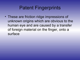 Methods Of Fingerprinting: Chris Strein | PPT
