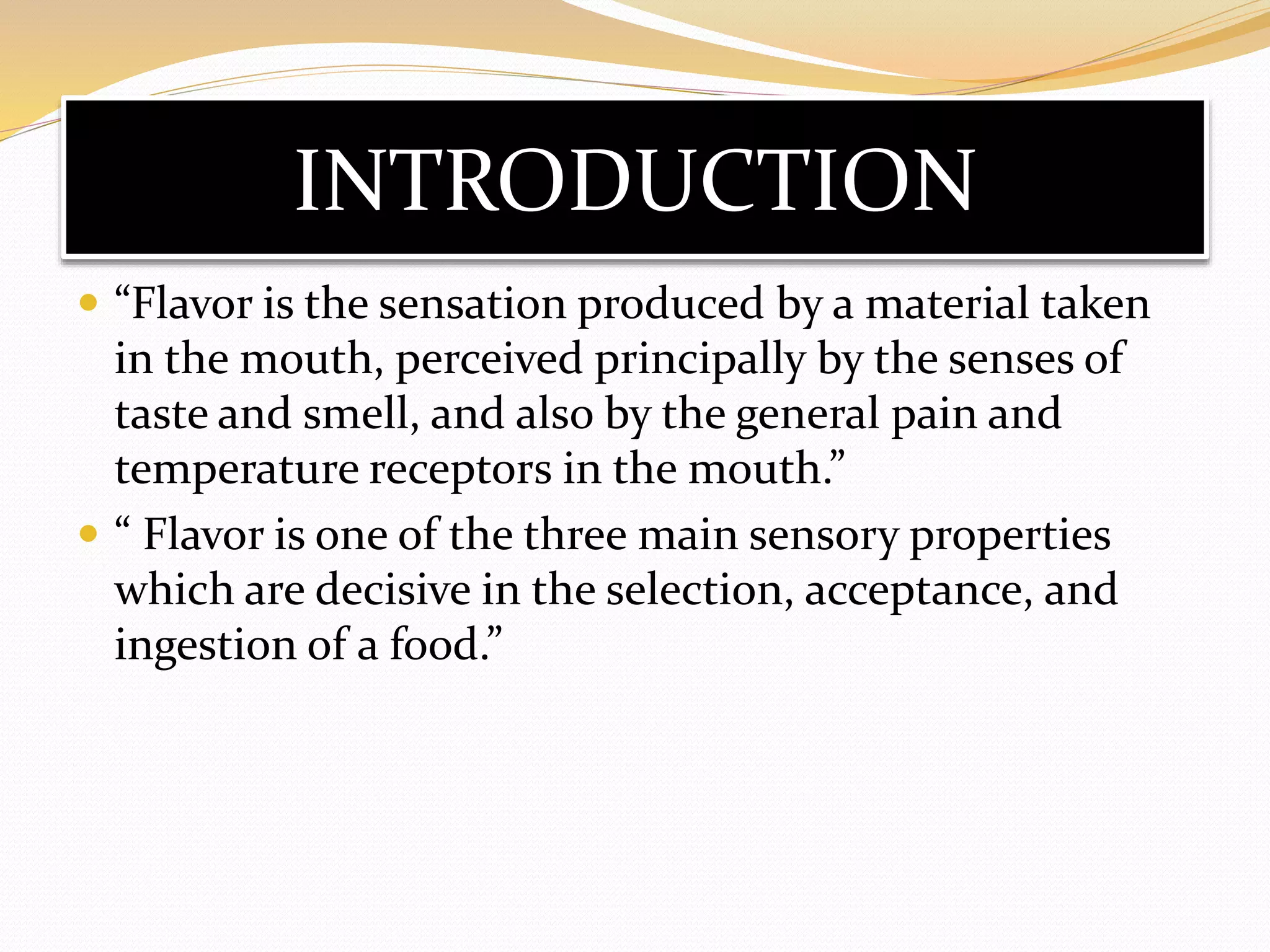 Methods of flavor evaluation | PPTX