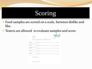 Methods of flavor evaluation | PPTX