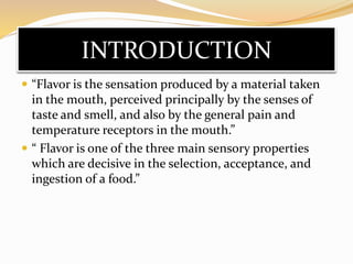 Methods of flavor evaluation | PPTX