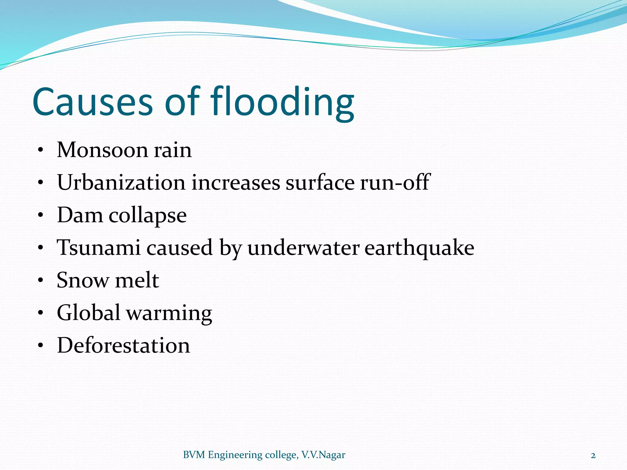 Methods of flood control | PDF