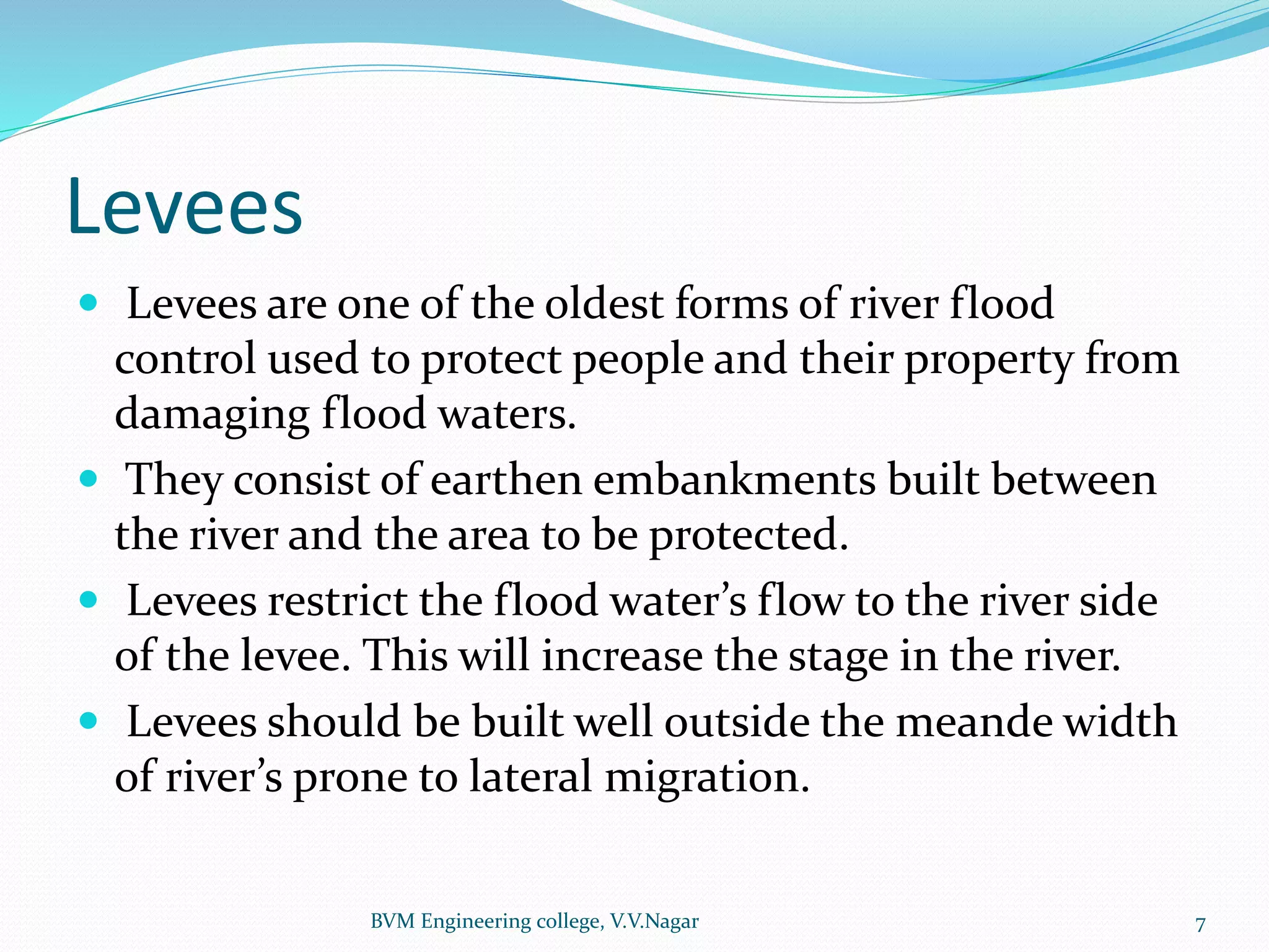 Methods of flood control | PDF