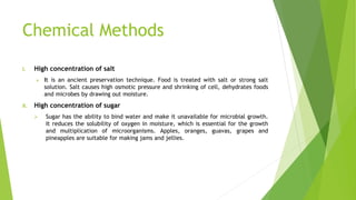 Methods of food preservation | PPTX