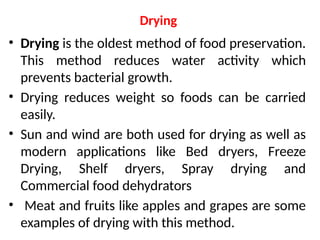 Methods of Food preservation followed by | PPT