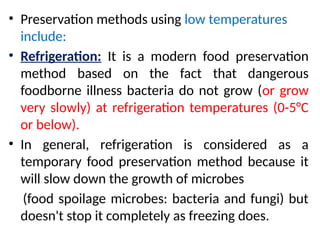 Methods of Food preservation followed by | PPTX