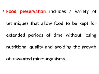 Methods of Food preservation followed by | PPTX