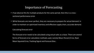 Measurements Methods of forecasting errors | PPTX