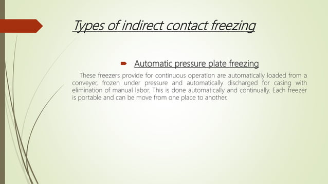 Methods of freeezing | PPTX