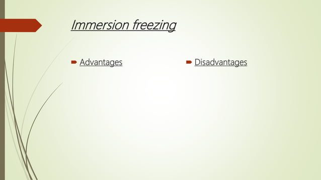 Methods of freeezing