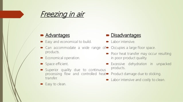 Methods of freeezing