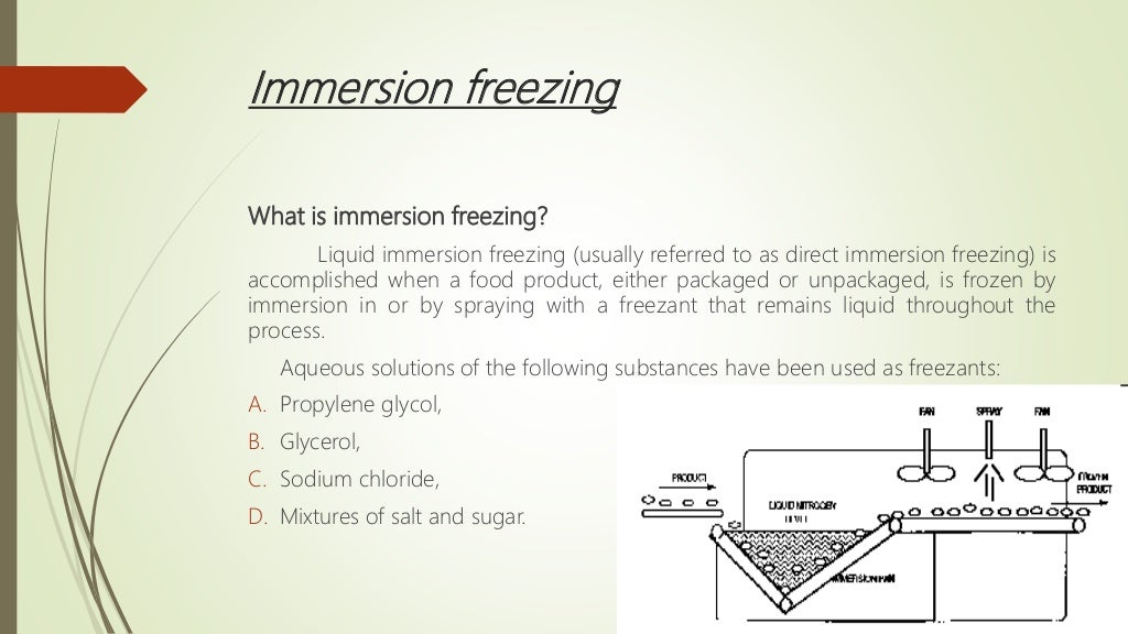 Methods of freeezing