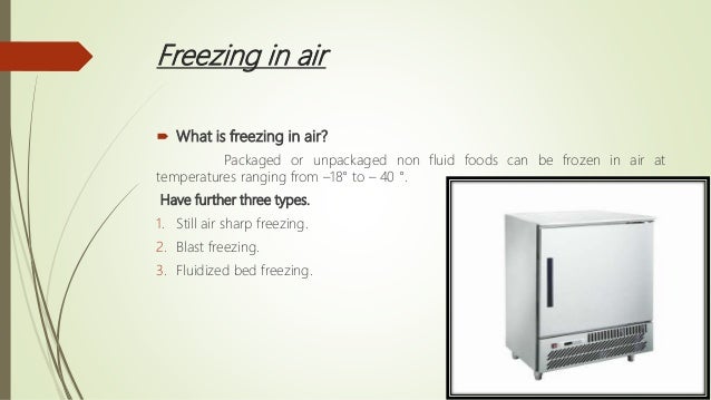 Methods of freeezing