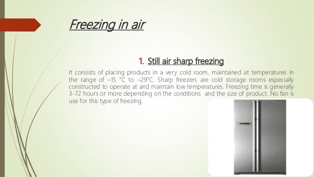 Methods of freeezing