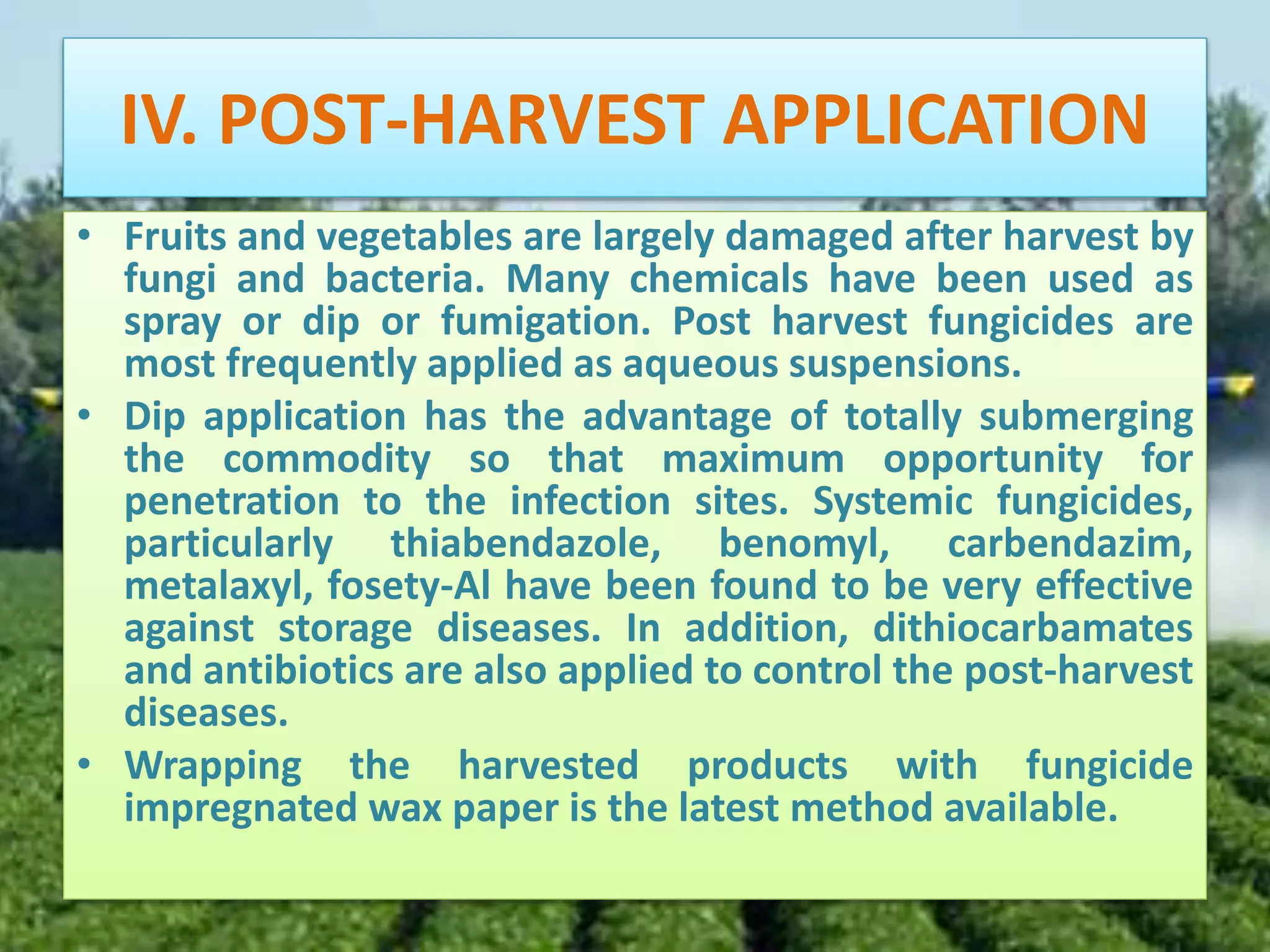 Methods of fungicide applications | PPTX