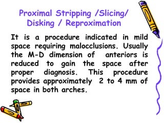 Methods of Gaining Space | PPT