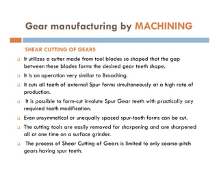 Methods of gear manufacturing | PDF