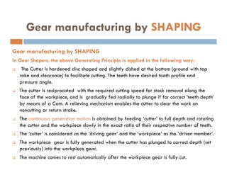 Methods of gear manufacturing | PDF