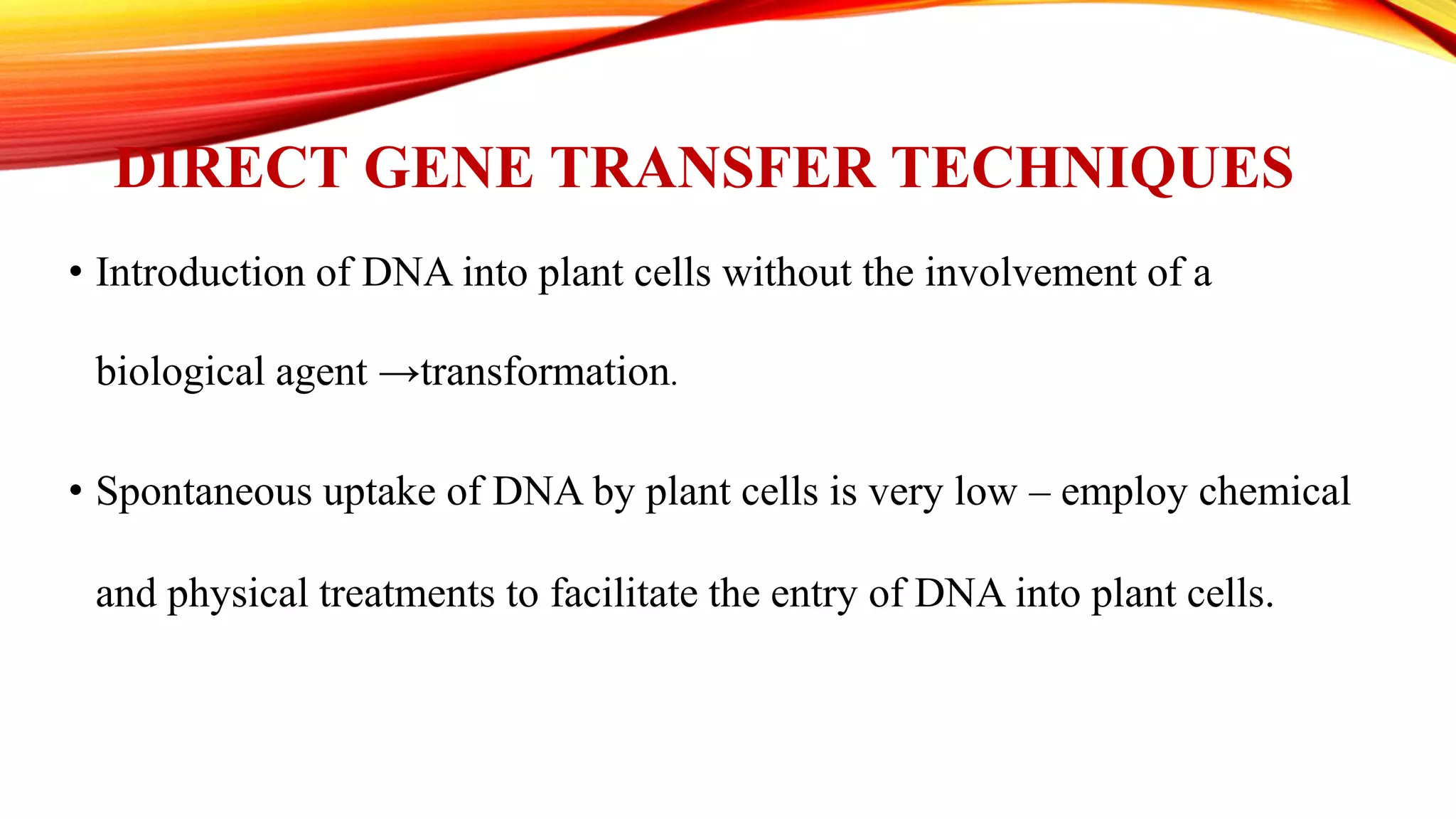 Methods of gene transfer | PPTX