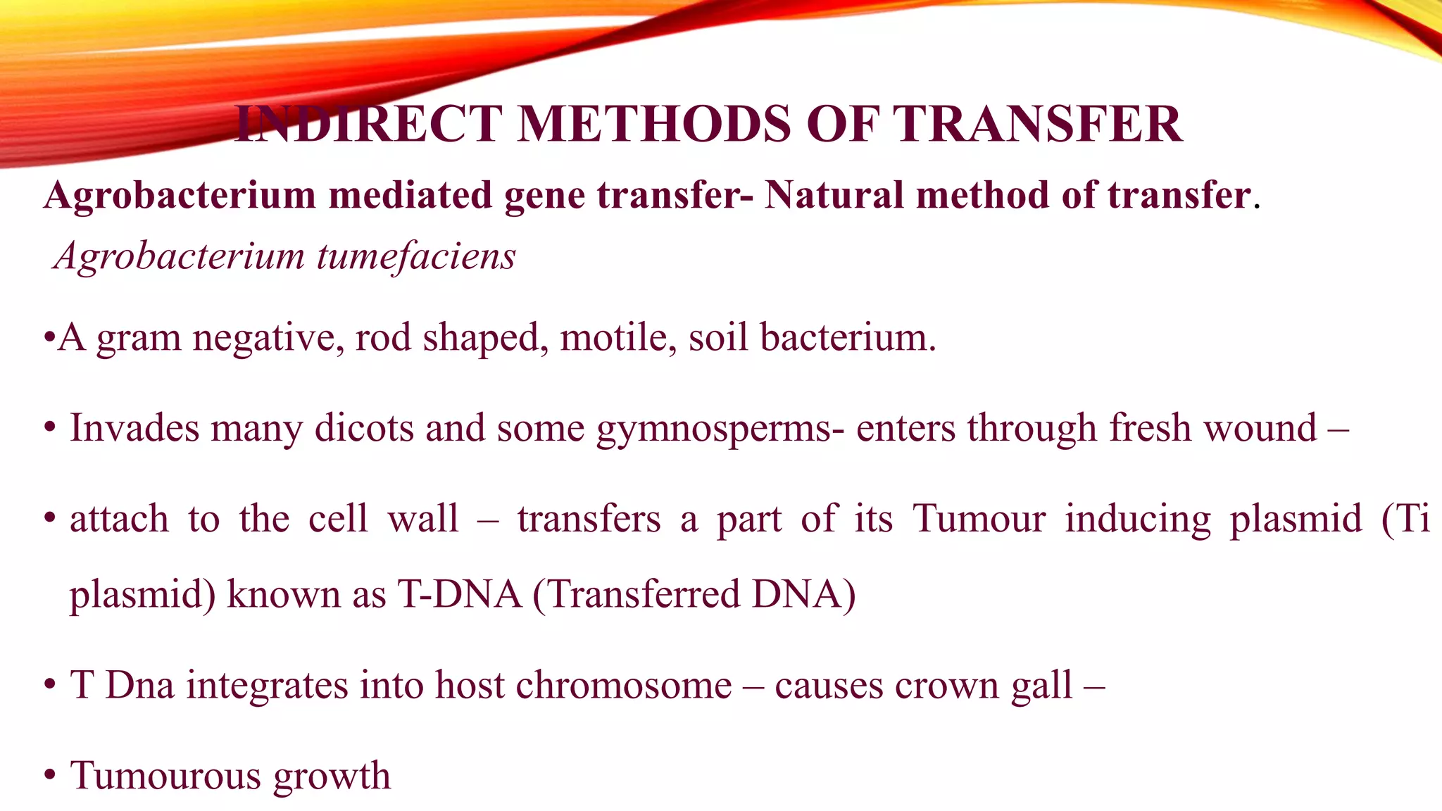 Methods of gene transfer | PPTX