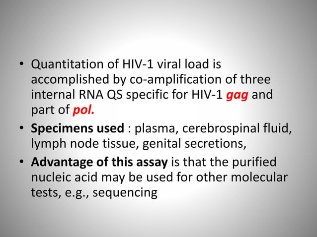Methods of Laboratory diagnosis (genotypic detection) of HIV | PPTX ...