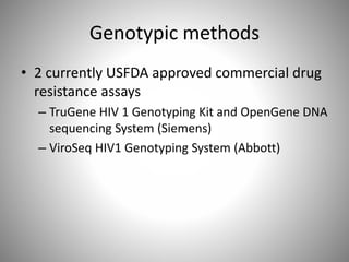 Methods of Laboratory diagnosis (genotypic detection) of HIV | PPTX