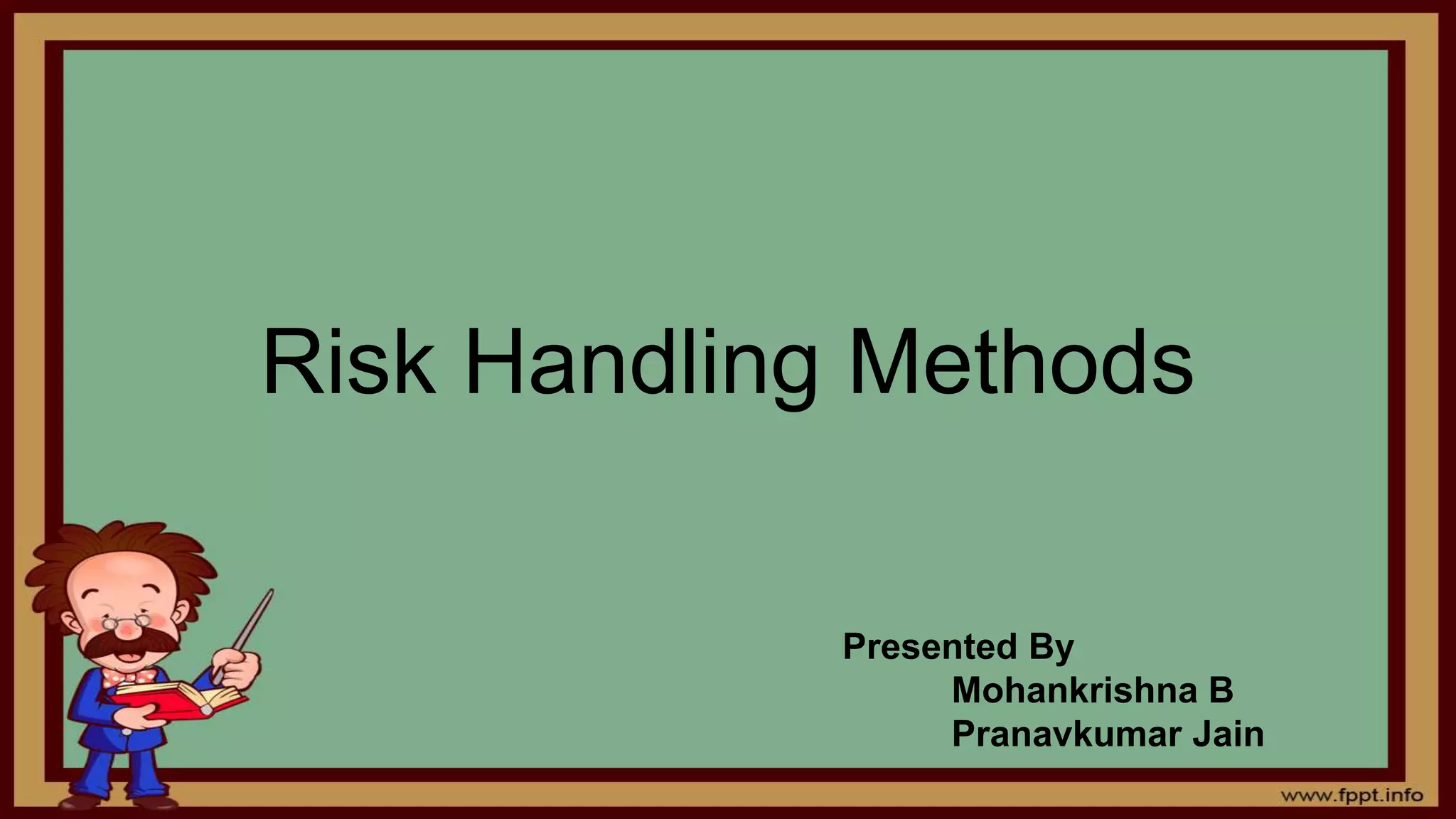 Methods of handling risk | PPTX