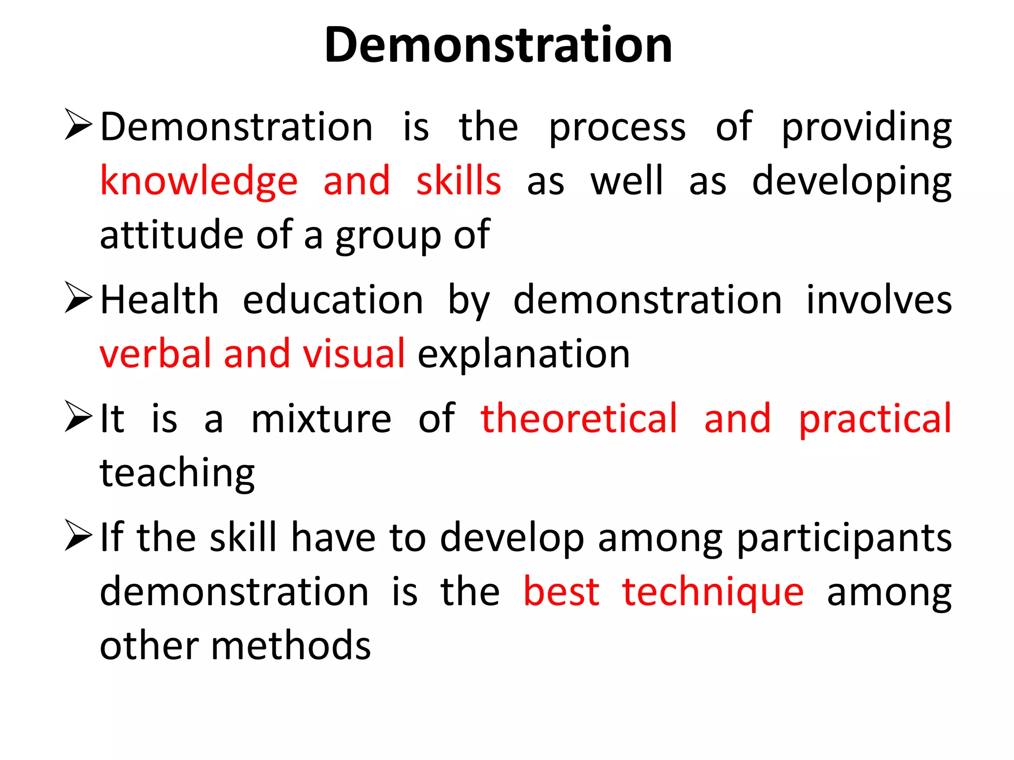 Methods of Health Education | PPTX