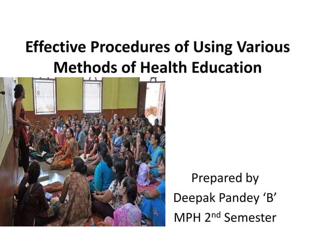 Methods of Health Education | PPTX