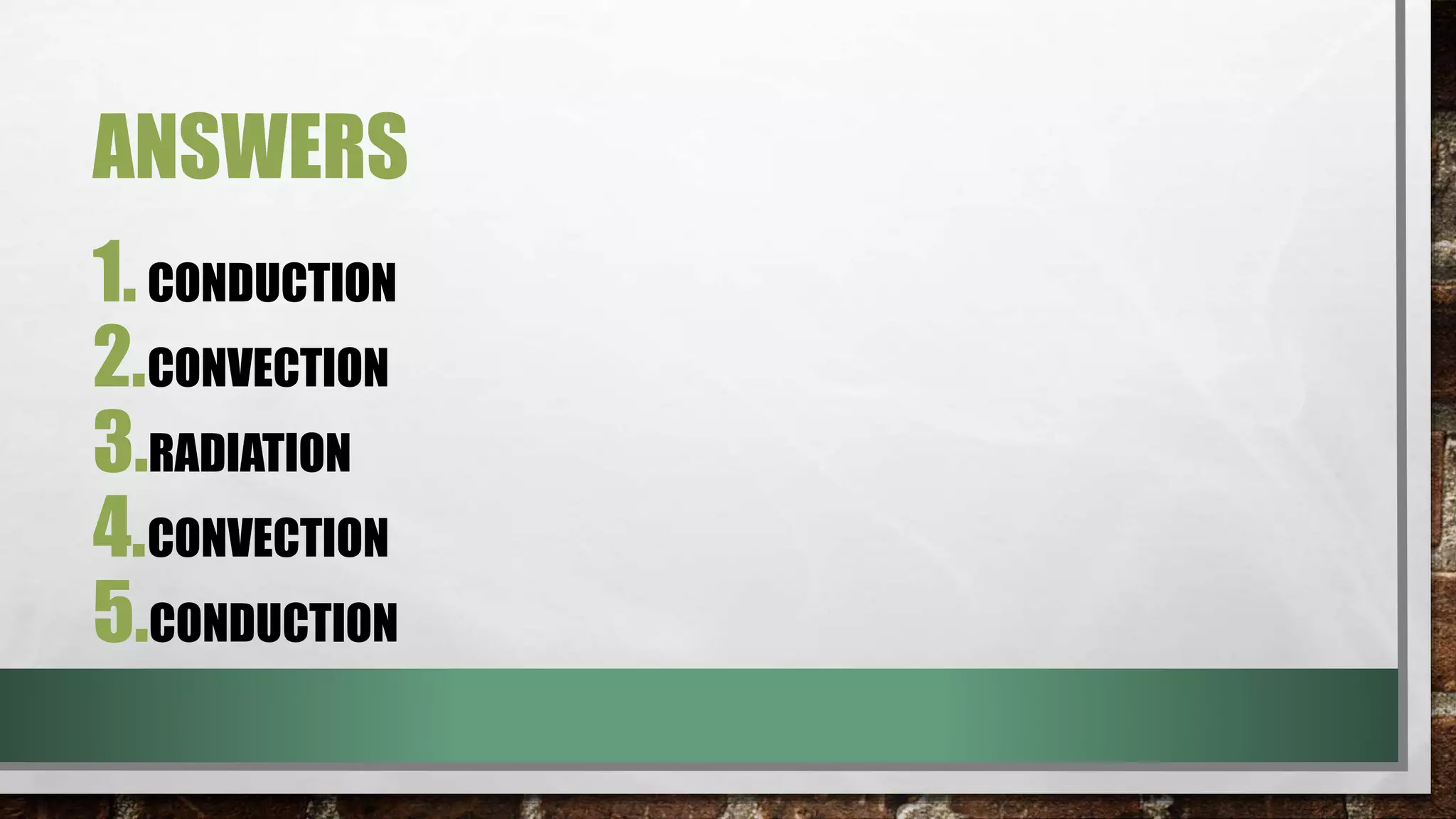 Methods of heat transfer | PPT